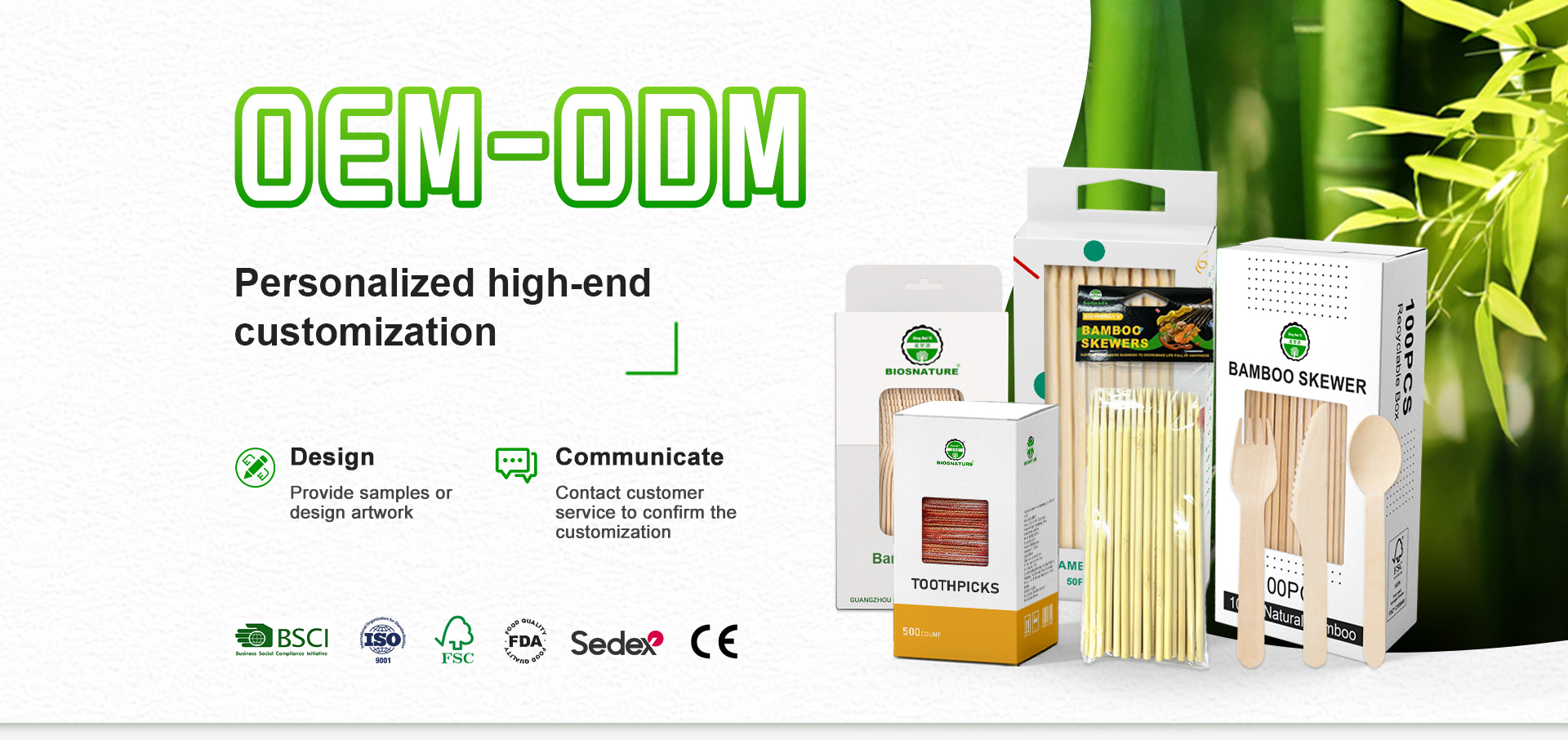 Disposable degradable wooden cutlery, fork, spoon | Gorlando